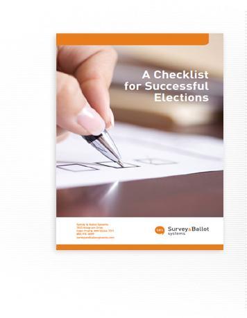 checklist-thanks | Survey & Ballot Systems